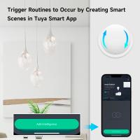 China Tuya Zigbee Smart Knob Dimmer Switch, Wireless Scene Controller & Remote Dimmer for Smart Lights, Supports Single/Double/Long Press & Rotate, Works with Alexa Google Assistant, Requires Tuya Gateway for sale