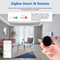 China Tuya ZigBee Smart IR Remote Control Universal Infrared Blaster with DIY Learning Function, 360° Coverage, Voice Control, Works with Alexa & Google Home (Requires Tuya Wired ZigBee Gateway) for sale