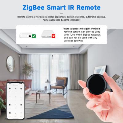 China Tuya ZigBee Smart IR Remote Control Universal Infrared Blaster with DIY Learning Function, 360° Coverage, Voice Control, Works with Alexa & Google Home (Requires Tuya Wired ZigBee Gateway) for sale