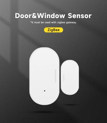 China Tuya ZigBee Smart Door & Window Sensor, iH-F001, APP Remote Status Feedback, Burglar Alarm Push, Low Battery Reminder, Smart Linkage for Lights & Curtains, for Home/Shop/Office, Requires ZigBee Hub for sale
