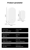 China Tuya ZigBee Smart Door & Window Sensor, iH-F001, APP Remote Status Feedback, Burglar Alarm Push, Low Battery Reminder, Smart Linkage for Lights & Curtains, for Home/Shop/Office, Requires ZigBee Hub for sale