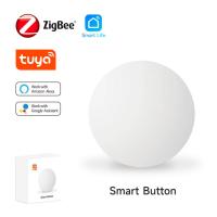 China Tuya ZigBee Smart Button, Wireless Scene Switch, Smart Life App Remote Control, Single/Double/Long Press Trigger, Works with Alexa & Google Assistant, Requires ZigBee Hub, Mini Portable for sale