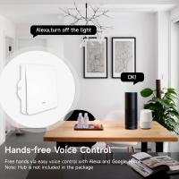 China Tuya WiFi Smart Wall Switch – 1/2/3 Gang Touch Control, Voice & App Remote, Timer Function, Multi-Control Association, Neutral Wire Required, 10A 2000W, Works with Alexa Google Home Yandex Alice for sale