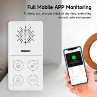 China Tuya WiFi Burglar Alarm System Host – 130dB High-Pitched Siren, APP Remote Control, Auto Arm/Disarm, SOS Emergency, DIY Smart Security Kit with PIR Motion, Door Sensor, Remote & Doorbell for sale