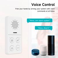 China Tuya WiFi Burglar Alarm System Host – 130dB High-Pitched Siren, APP Remote Control, Auto Arm/Disarm, SOS Emergency, DIY Smart Security Kit with PIR Motion, Door Sensor, Remote & Doorbell for sale