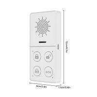 China Tuya WiFi Burglar Alarm System Host – 130dB High-Pitched Siren, APP Remote Control, Auto Arm/Disarm, SOS Emergency, DIY Smart Security Kit with PIR Motion, Door Sensor, Remote & Doorbell for sale