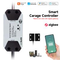 China Smart Garage Door Controller – Tuya WiFi/ZigBee Garage Door Opener Module, APP Remote Control, Voice Command with Alexa & Google Home, Timing & Historical Record, Easy Installation with Door Sensor for sale