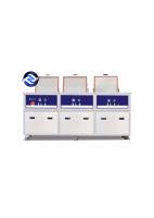 China Industrial Ultrasonic Cleaning Machine 28KHZ 40KHZ 3000W 3 Tank 800x600x550mm for sale