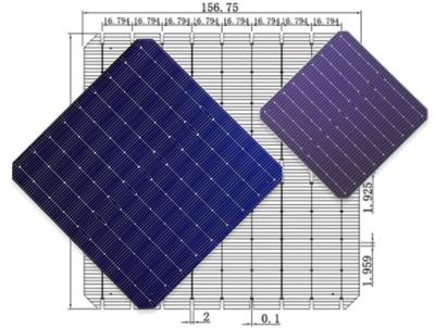 China HJT HIT Solar Cell 156.75x156.75mm 9BB Photovoltaic Module for Bifacial Solar Panel for sale