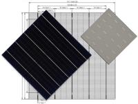 China Monocrystalline Silicon Solar Cell 158.75x158.75mm 5BB High Efficiency 18.7% for sale