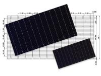 China 210X210 Mm 12BB  Hjt Solar Cell HIT Cell Two Sided Piece for sale