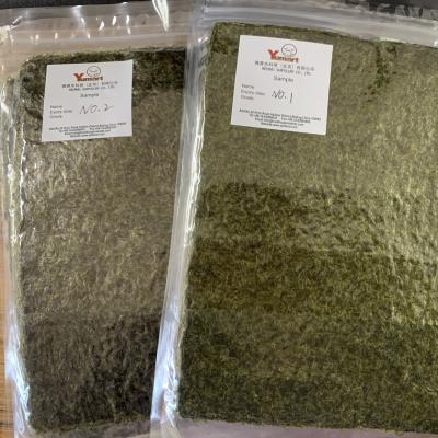 China Roasted Smooth Yaki Nori Seaweed 100 Sheets Pack for sale
