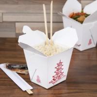 China Disposable Rectangle Takeout Hard Paper Box Tray Kraft Food Noodle Box for sale