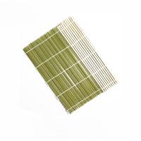 China 27*27cm Green Bamboo Sushi Rolling Mat Japanese Sushi Roller for sale