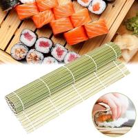 China 27*27cm Green Bamboo Sushi Rolling Mat Japanese Sushi Roller for sale