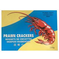 China 200g Chinese Prawn Crackers Colored Red White Snack Colored Prawn Chip for sale
