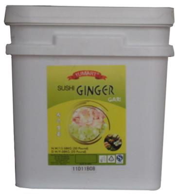 China OEM Red Sliced Pickled Sushi Ginger 9.08kg for sale