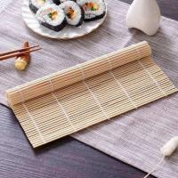 China Japanese Style 24cm 27cm Bamboo Sushi Mat White Natural Color for sale