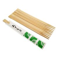 China Eco Friendly Disposable Bamboo Chopsticks In Half Or Full Paper Warpper for sale