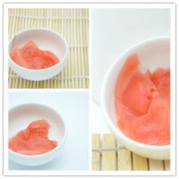 China High Grade Pink Oem Pickled Sushi Ginger Slice Strip In Bottle 340g for sale