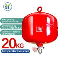 China 20kg FM200 Gas Hanging Automatic Fire Extinguisher On Wall Power Distribution Room Temperature Sensing for sale