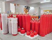 China Fm 200 Agent Empty Fire Fighting Fire Extinguisher Cylinders 40kg To 150kg for sale