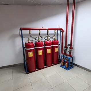 China Stainless Steel 100L FM200 Fire Automatic Suppression System High Safety for sale