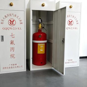 China Single Zone Red Steel 100L Hfc227ea Fire Suppression System With Enclosed Flooding Pattern for sale