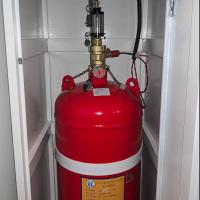 China Filling Density 1120kg/M3 Cabinet FM200 Fire Extinguisher Without Pollution for sale