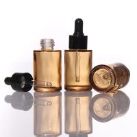 China frosted matte amber glass dropper bottles twist spout 5ml custom for sale