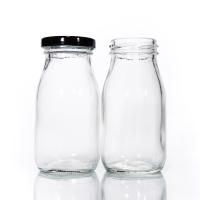 China 200ml Recycled Glass Milk Bottle Beverage Packaging OEM for sale