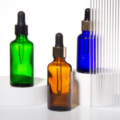 China OEM 5ml 10ml 1oz Amber Glass Dropper Bottles Essential Oil for sale