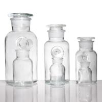 China 50ml 1000ml Round Brown Glass Medicine Bottles Apothecary Jars for sale