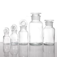 China Wide Mouth Amber Glass Medicine Bottles Bulk For Pill Chemical Reagent 250ml 500ml for sale