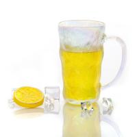 China Glacier Glass Tea Coffee Mugs For Espresso 370ml for Hotel for sale