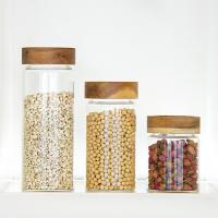 China Food Storage Round High Borosilicate Glass Food Jars Airtight Jar for Kitchen for sale