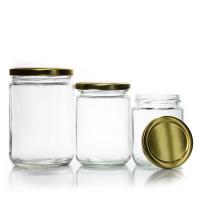 China Wholesale Empty 8Oz 16Oz 24Oz Preserving Honey Pickles Kitchen Glass Storage Jars With Sealed Lid for sale