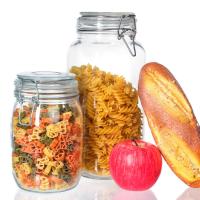 China Custom Round 35ml 100ml 8Oz 10Oz 12Oz Peanut Pickle Jam Glass Storage Jars For Storing Food for sale