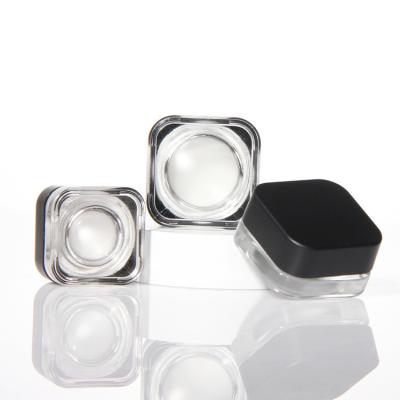 China Empty Cosmetic Bottle Packaging 30ml 50ml 100ml Matte Glass Skincare Cream Jar with Black White Lid for sale