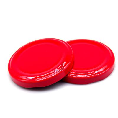 China Custom Logo 38mm 43mm 48mm 53mm 58mm 63mm 70mm 82mm Golden Screw Caps Metal Lug Cap for Glass Jar for sale
