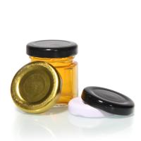 China Custom Printed Glass Honey Jar Bottle Cap Tinplate Lug Closures for sale
