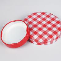China Cap Free Sample 63mm Gold Golden Metal Lug Lid for sale