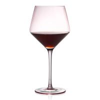 China OEM Embossed Red Wine Goblets Crystal Bordeaux Wine Glasses for sale