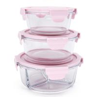 China Glass Fruit Bowl Lunch Box Fruit Salad Food Storage Bowl Microwaveand Dishwasher Oven Safe for sale