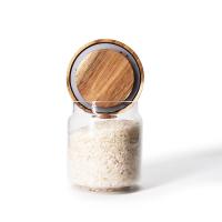 China High Quality Decorative Food Glass Storage Jar For Saving Chocolate Coffee Candy With Cork for sale
