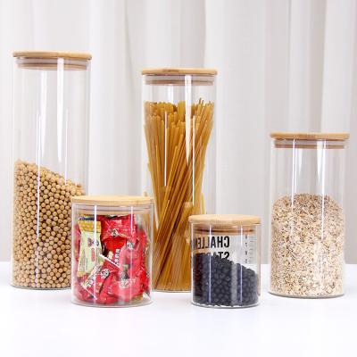 China Borosilicate Glass Empty Storage Jar for sale