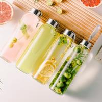 China Borosilicate Glass Drinking Water Bottle for sale