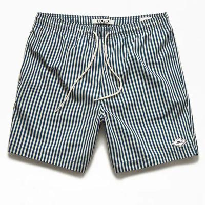 China Casual Fitness Sports Workout Shorts Essential Fashion Stripe Athletic Drawstring for sale