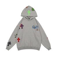 China Casual Unisex Black Plus Size Plain Heavy Hoodies Sweatshirts Embroidered Printing for sale
