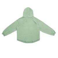 China Mint Green Distressed Short Sweater Solid Color Pullover Cotton Cordless Super Dalian Hoodie for sale